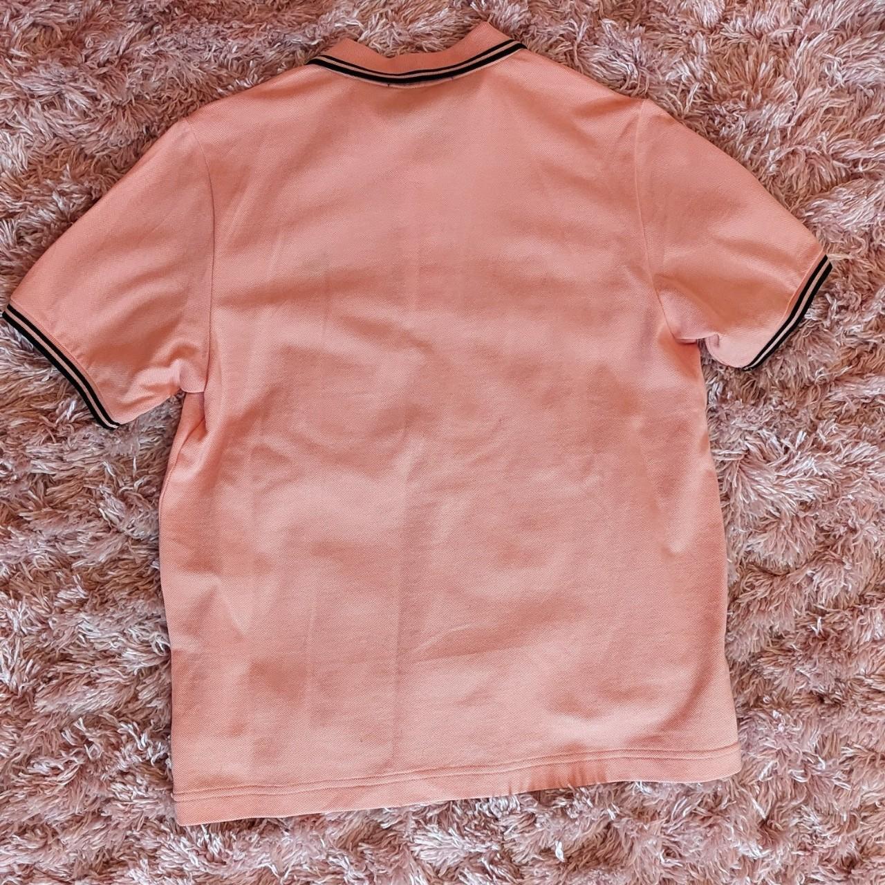 Fred perry polo Light peachy pink US size 10 Bust... - Depop