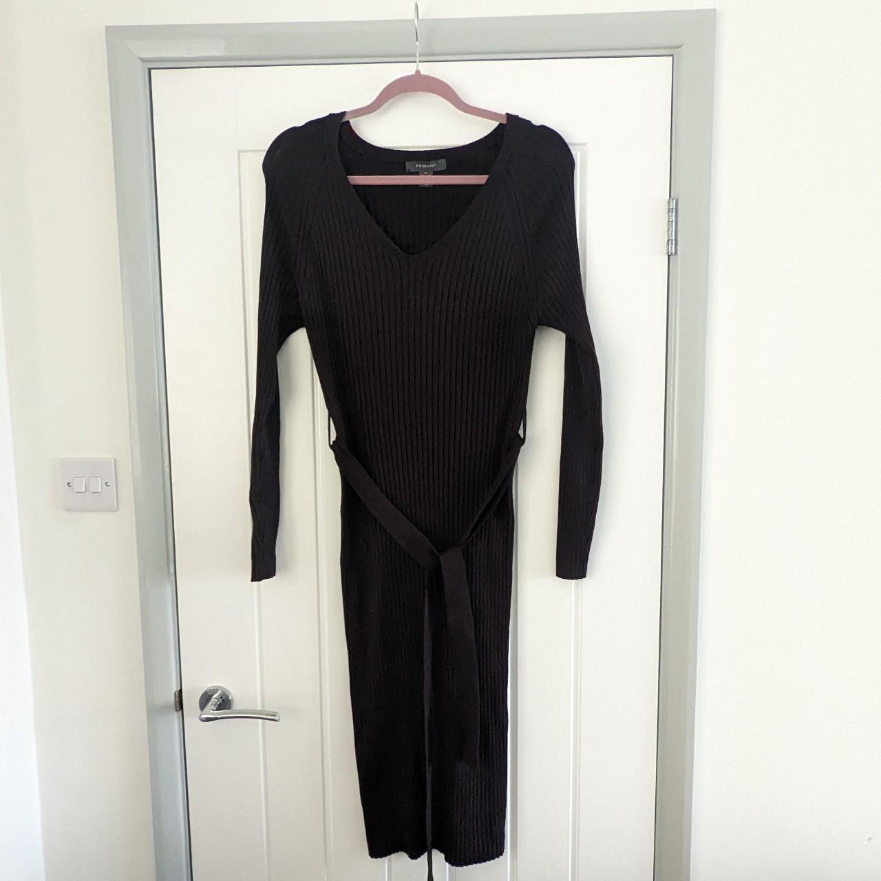 🖤 Ribbed bodycon belted dress 🖤 Primark 🖤 Size M... - Depop