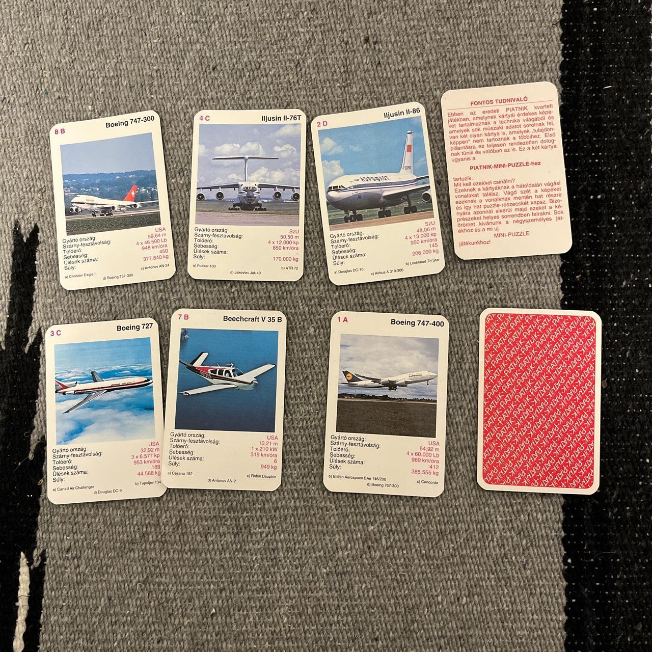 German Airplane card game 1980s - Depop