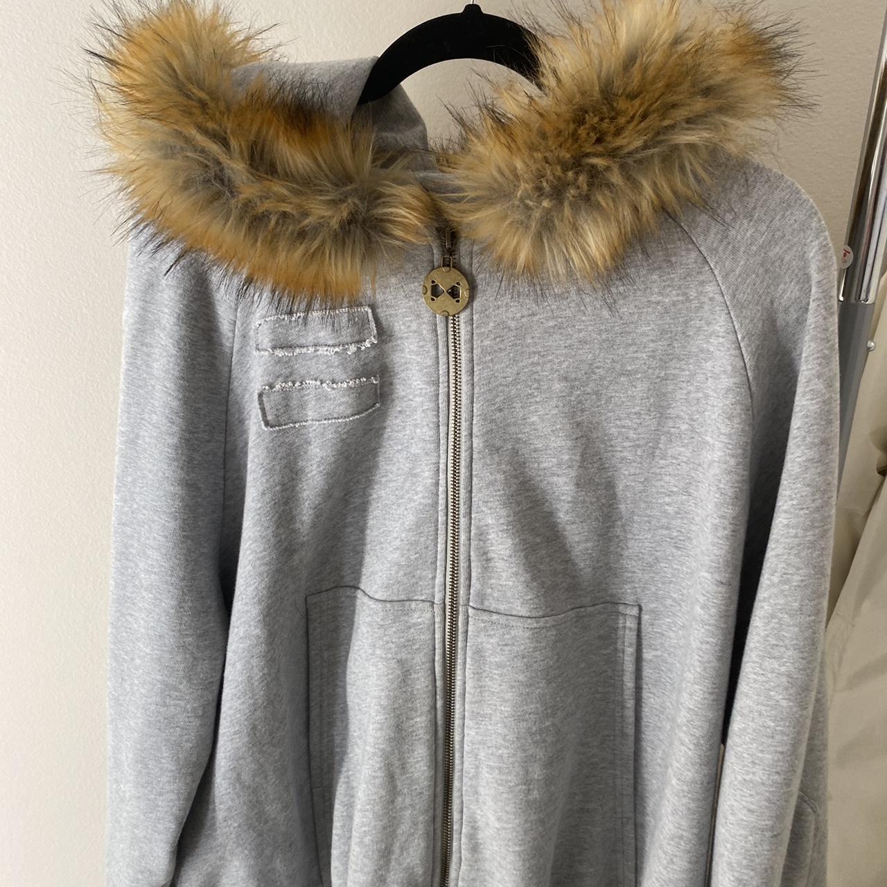 Faux fur hoodie from warpaint.xyz #streetwear... - Depop