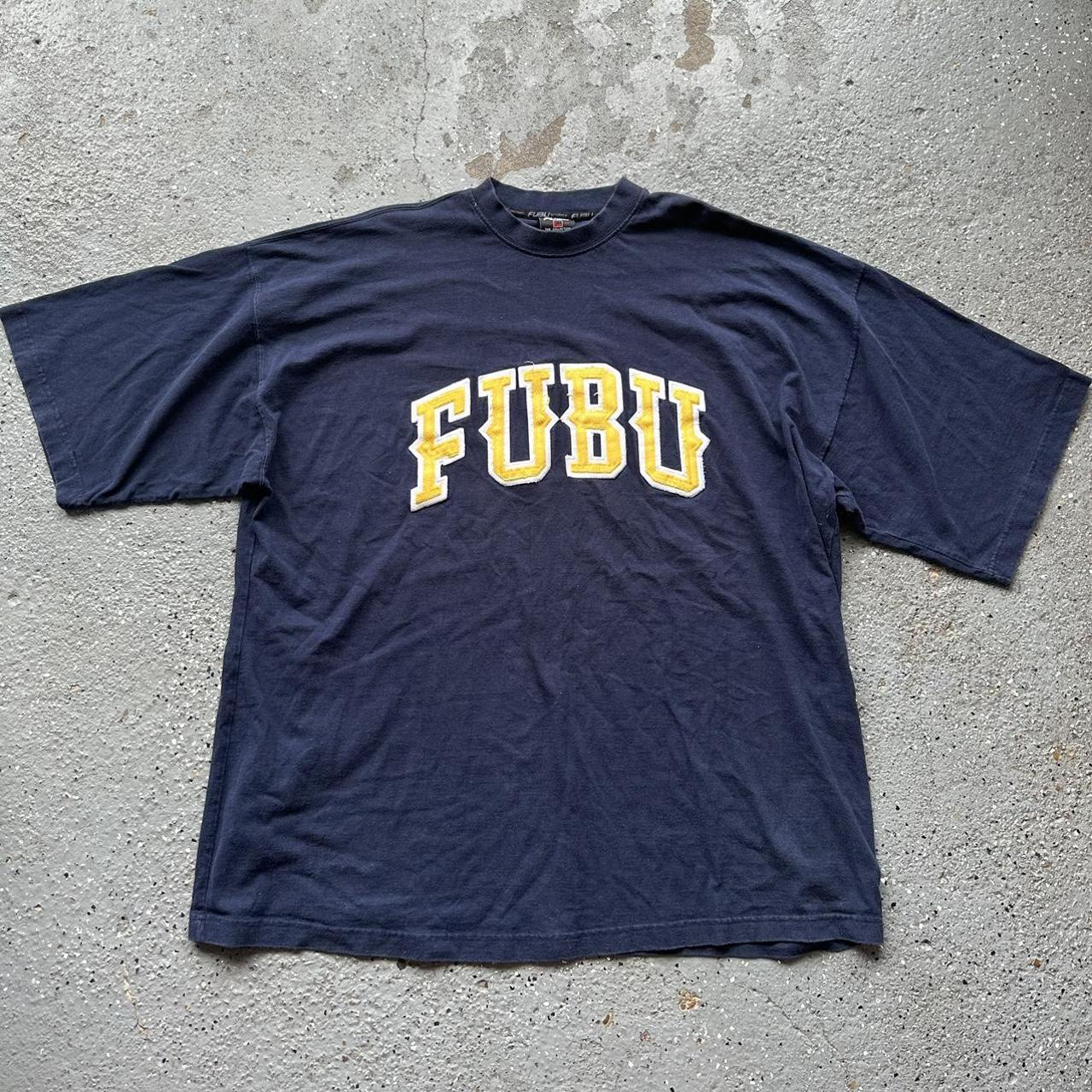 Vintage FUBU oversized college tee!!! size... - Depop