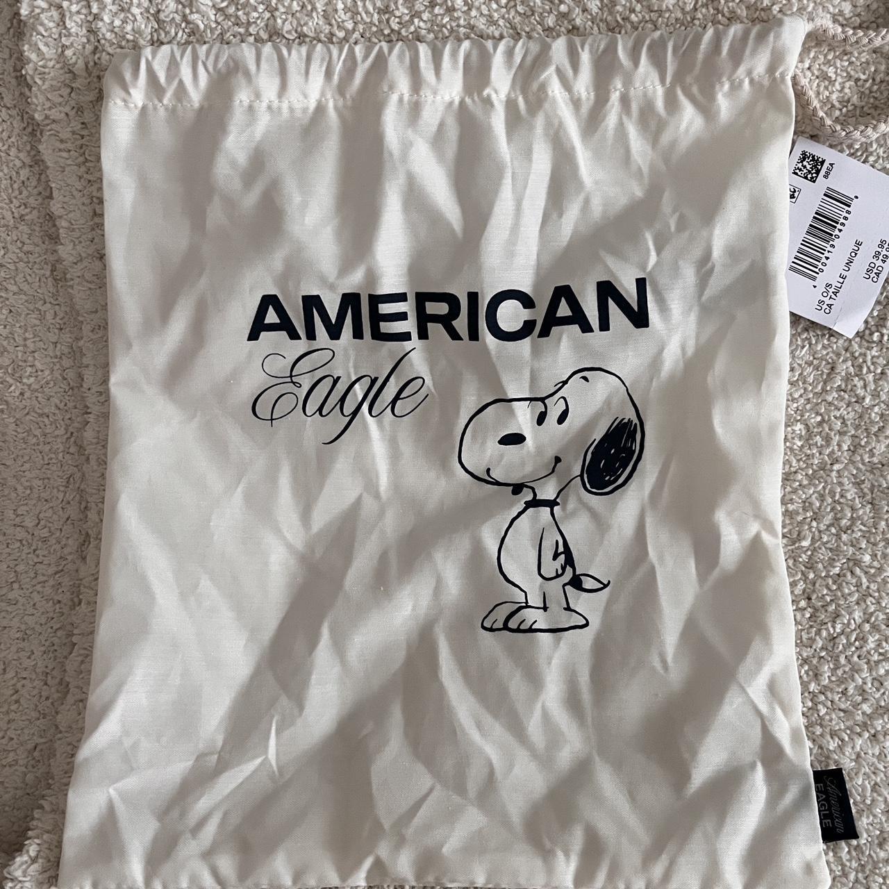 Limited edition white American Eagle Snoopy... | Depop