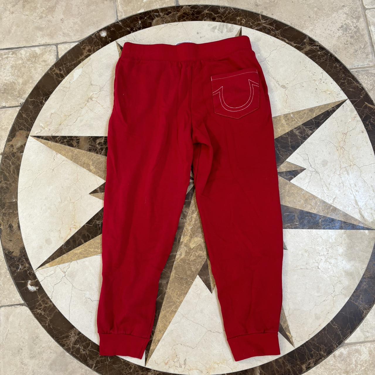 red true religion sweats. worn once or twice. good... - Depop