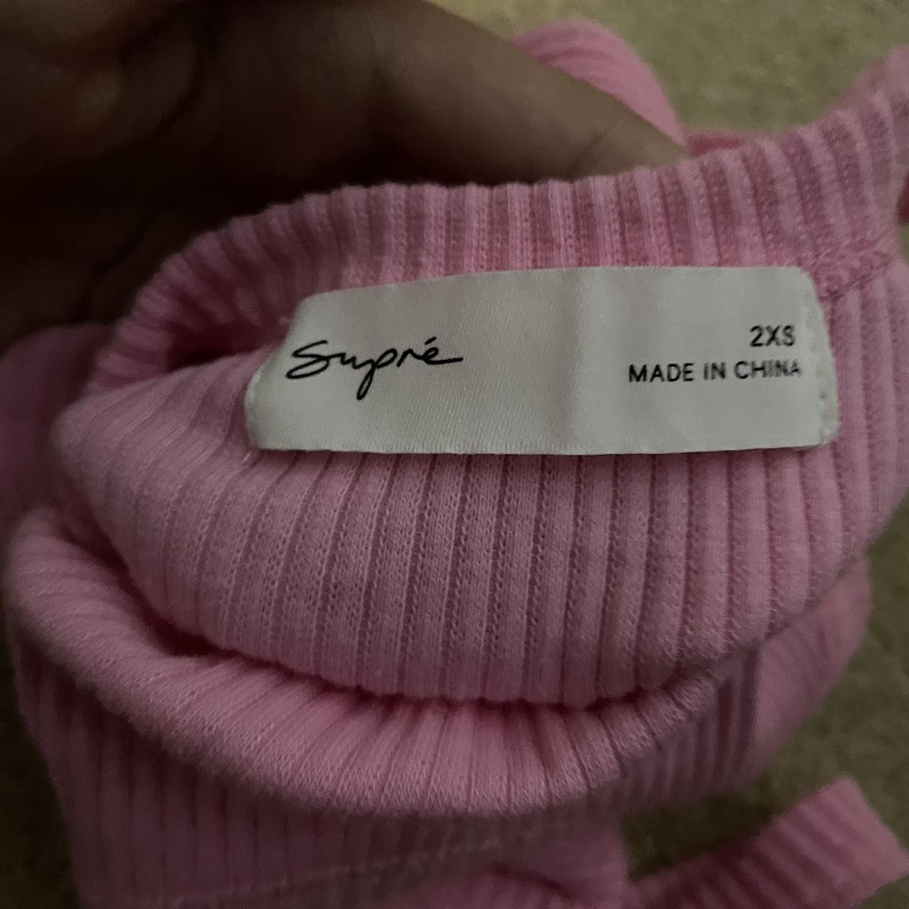 Supre pink riri scoop tank Bought for $20 selling... - Depop