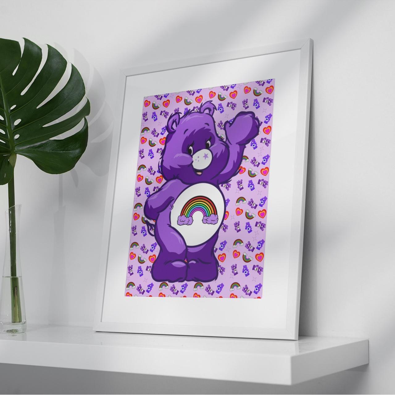 CareBear y2k Poster A4 size Printed on semi gloss... - Depop