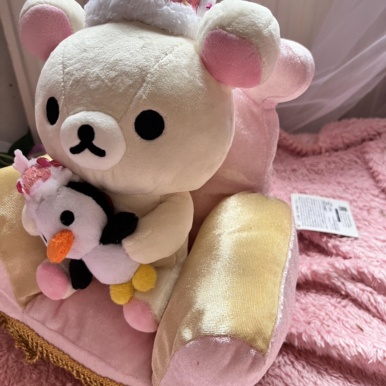 🌸 korilakkuma & penguin throne plush - extremely... - Depop