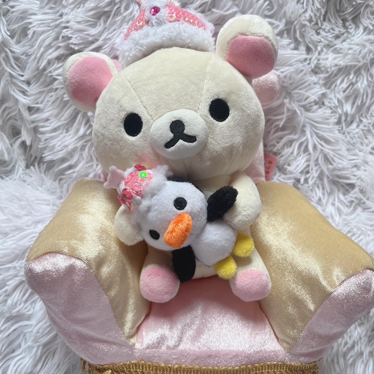 🌸 korilakkuma & penguin throne plush - extremely... | Depop