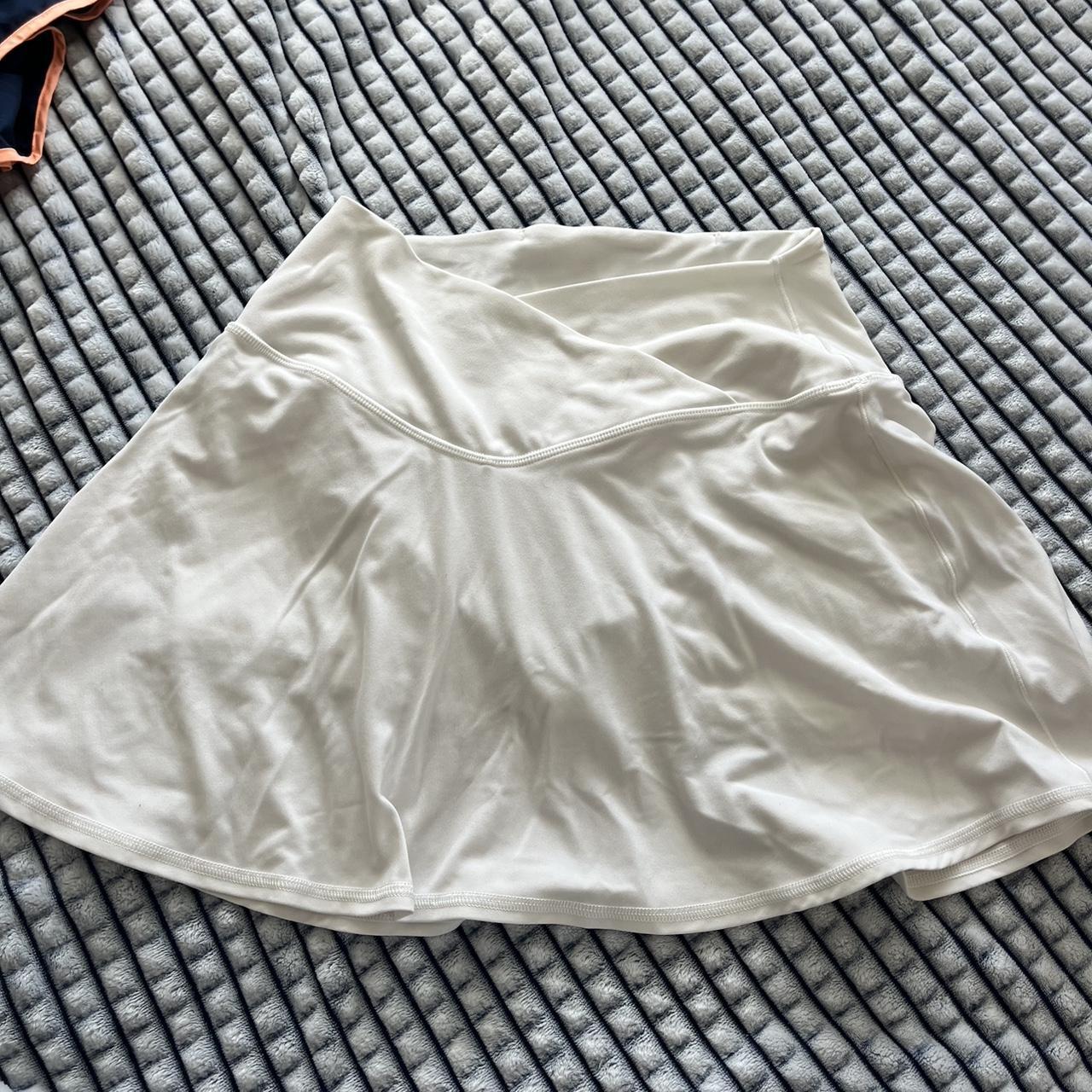 white cross over aerie athletic tennis... - Depop