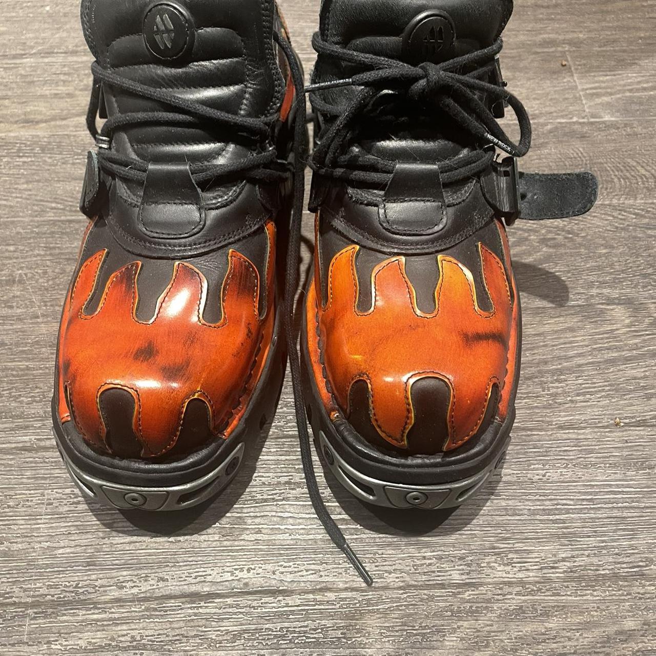 new rock red flame never wear it out perfect... - Depop