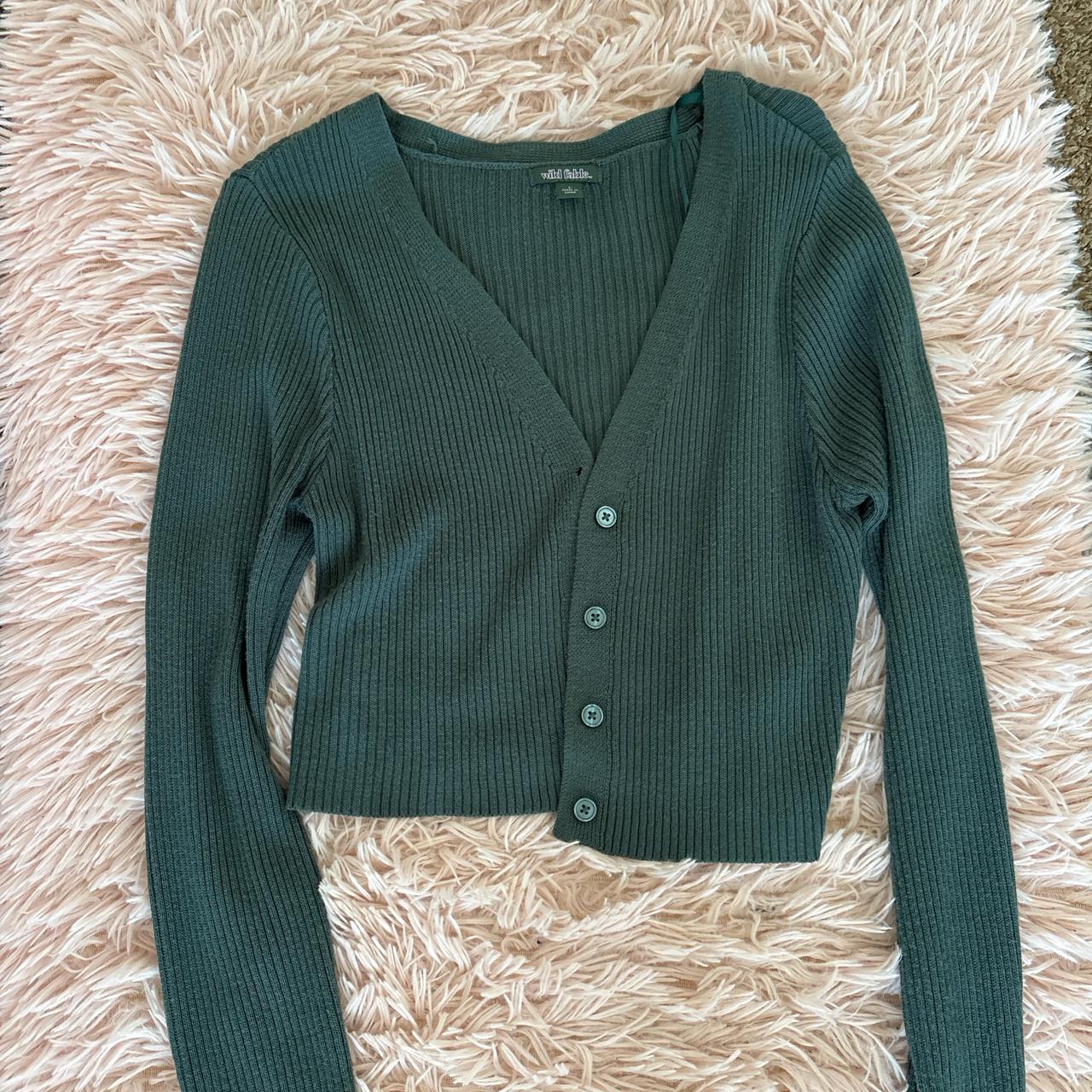 Green Wild Fable cardigan - Depop