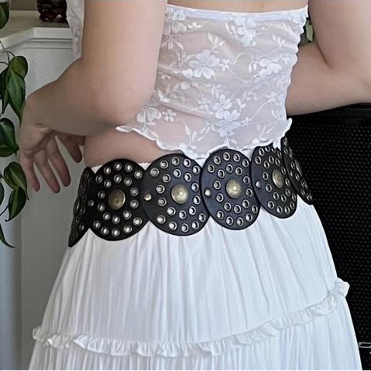 ⚫️Black Western Round Concho Disk Belt⚫️ Brand new... - Depop