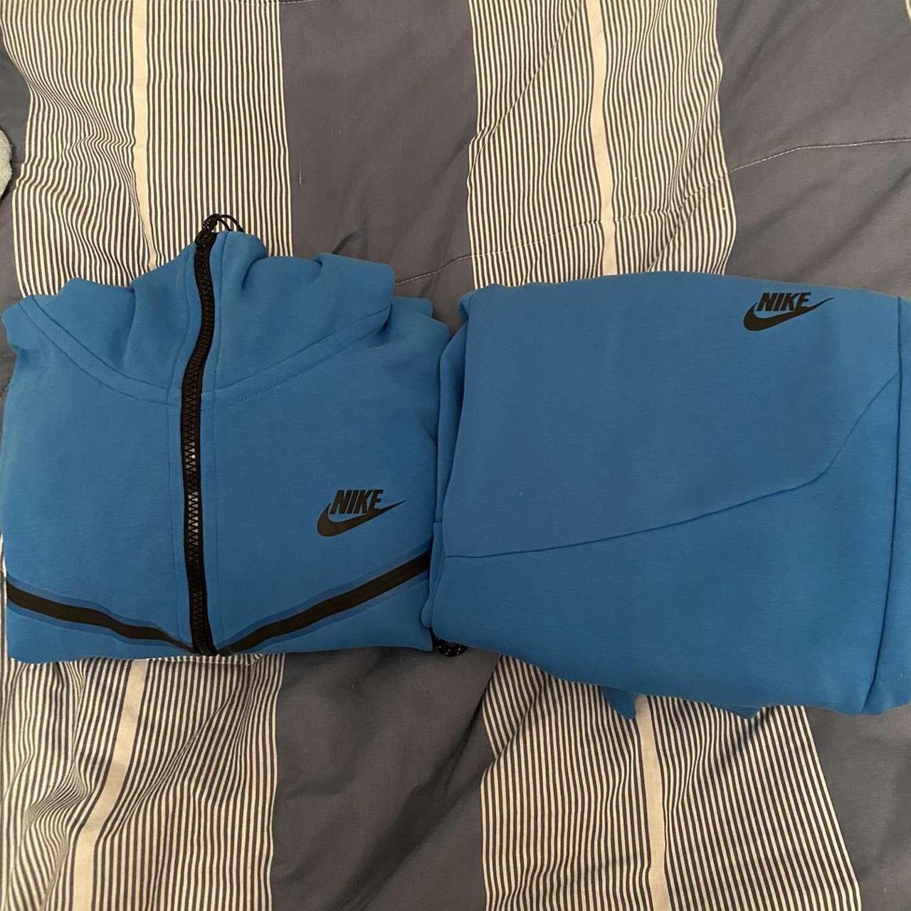 Blue Nike tech fleece set. Size medium.... - Depop