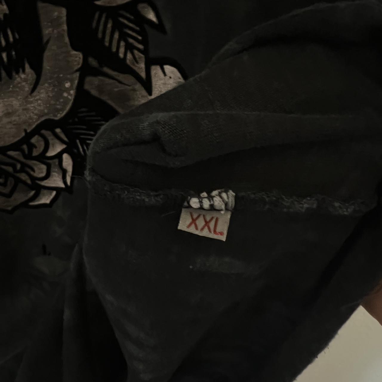 Affliction Black Label Series Graphic Skull and Rose... | Depop