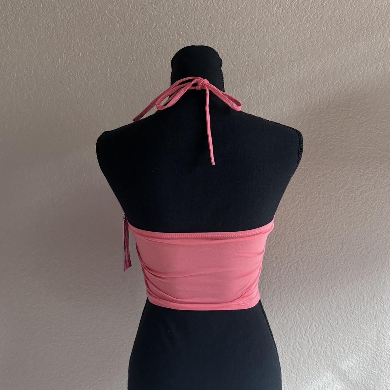 Pink coral Hello Kitty halter top brand new with... | Depop