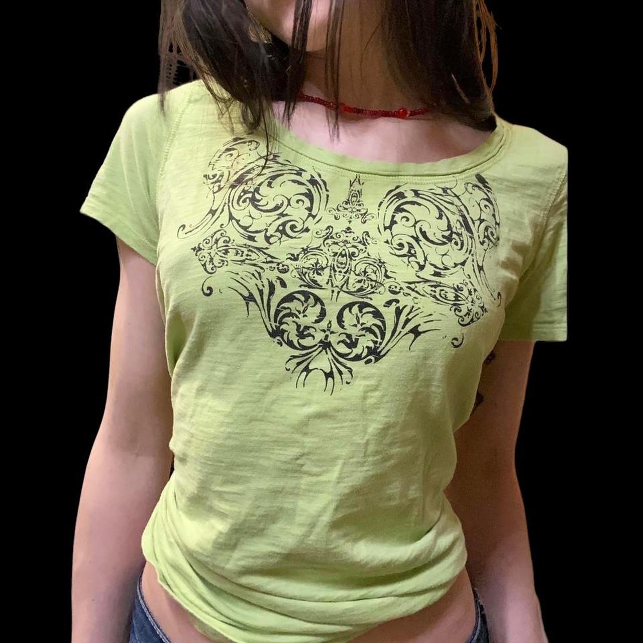 y2k green & black fairy grunge top! 💚 *model... - Depop