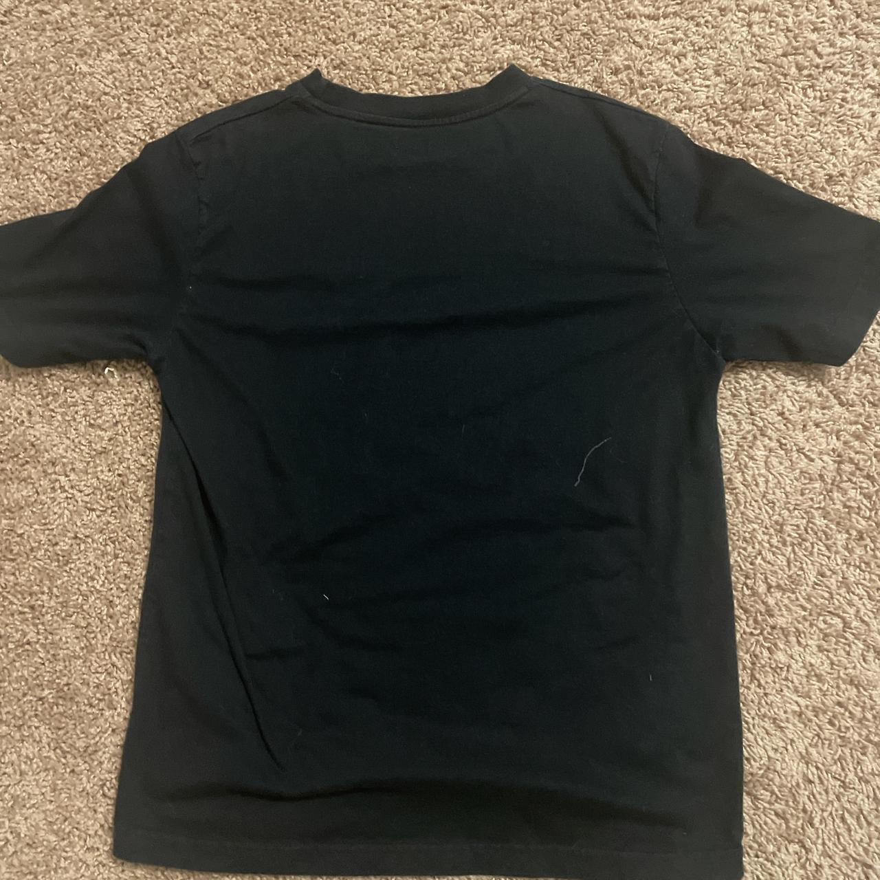 Pushin P black and blue shirt Print is starting to... | Depop