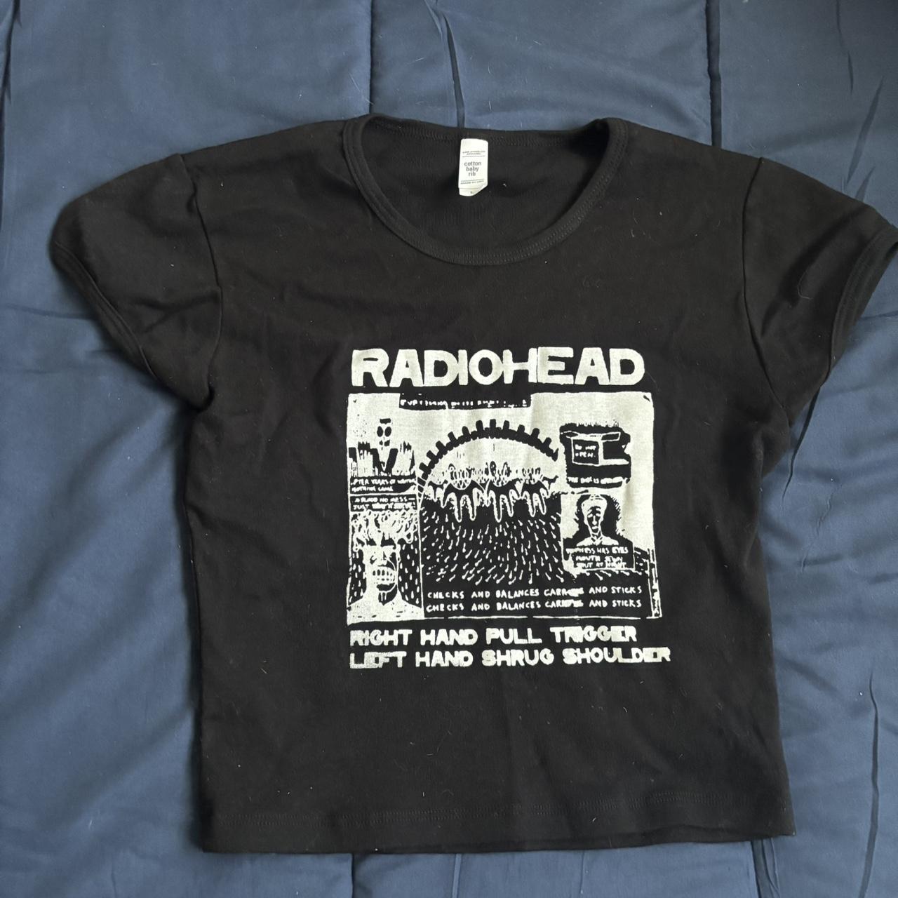 radiohead baby graphic tee worn once #radiohead... | Depop