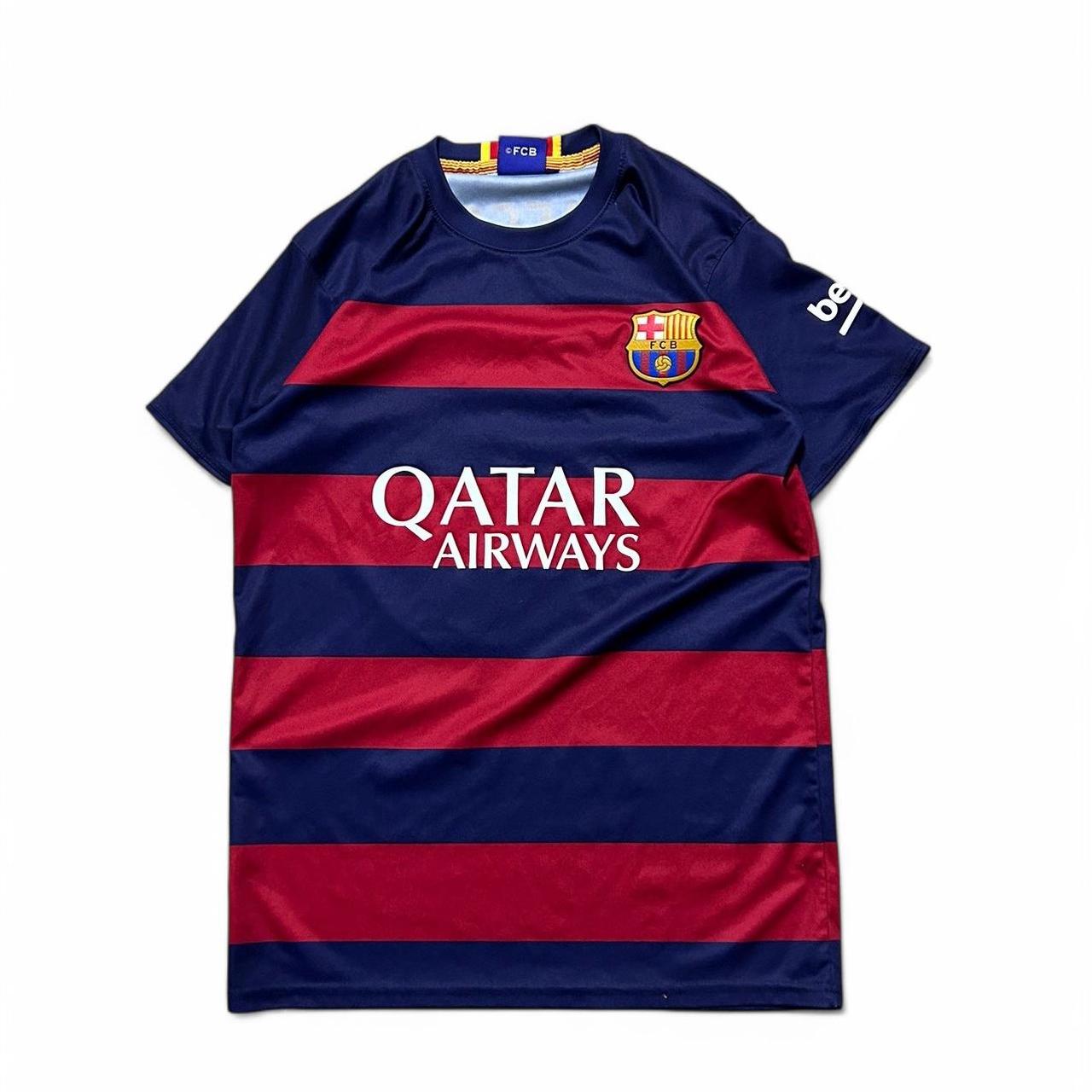 Navy Blue And Red Barcelona Lionel Messi Futbol... | Depop