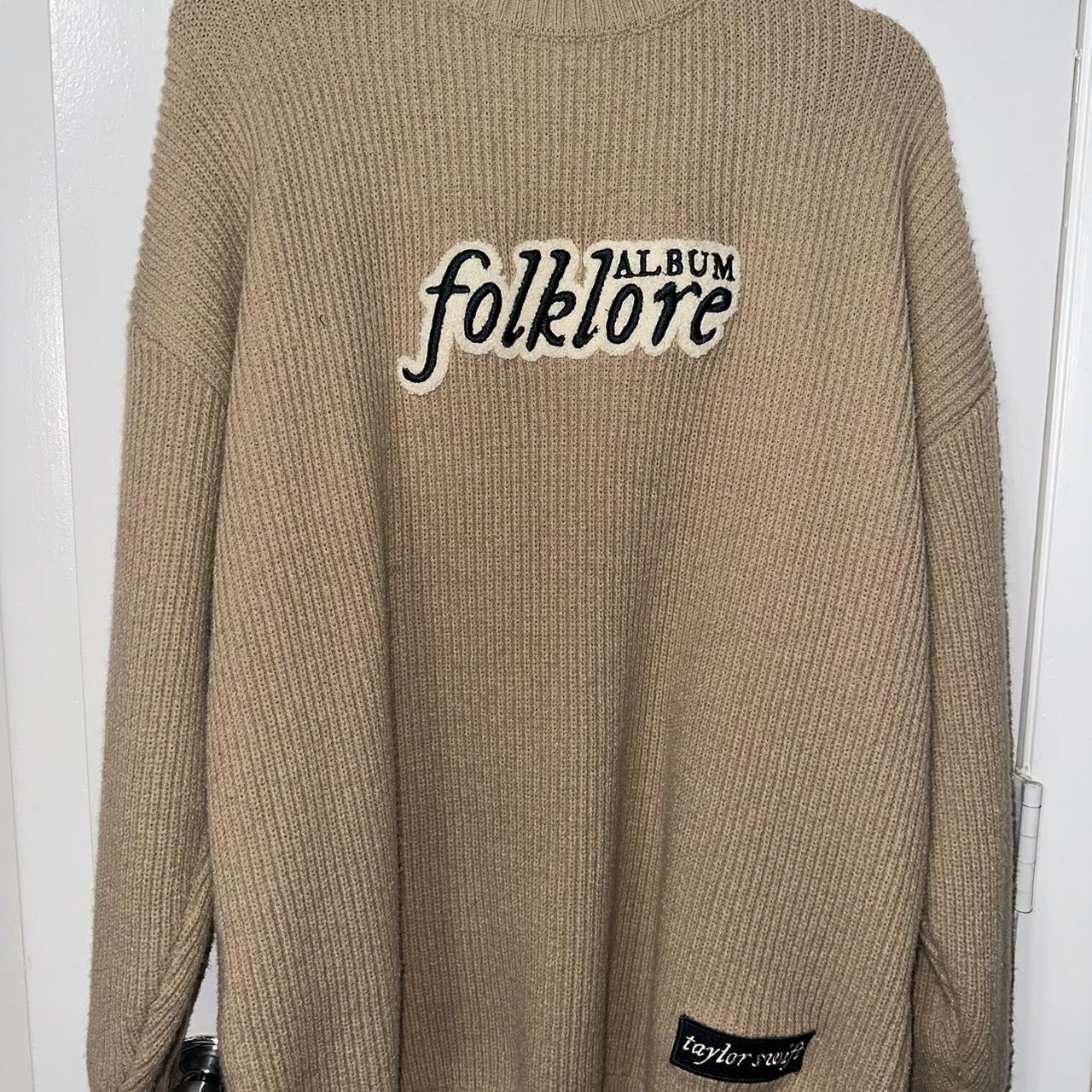 Taylor swift folklore knit sweater official merch... - Depop