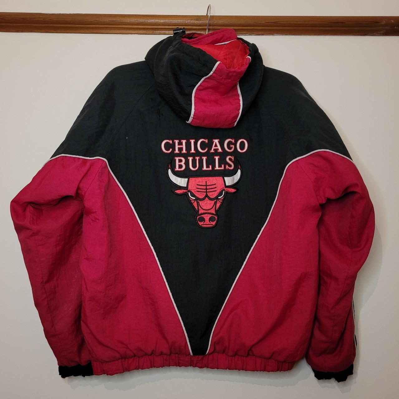 Starter Men's Red and Black Jacket | Depop