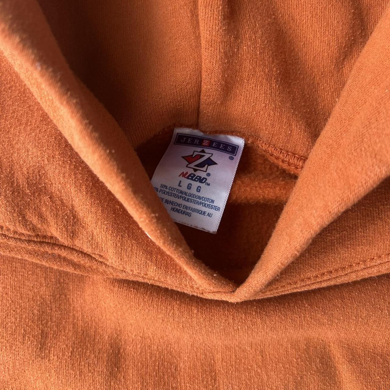 Vintage Y2K 2000’s Jerzees Orange Essential Blank... - Depop