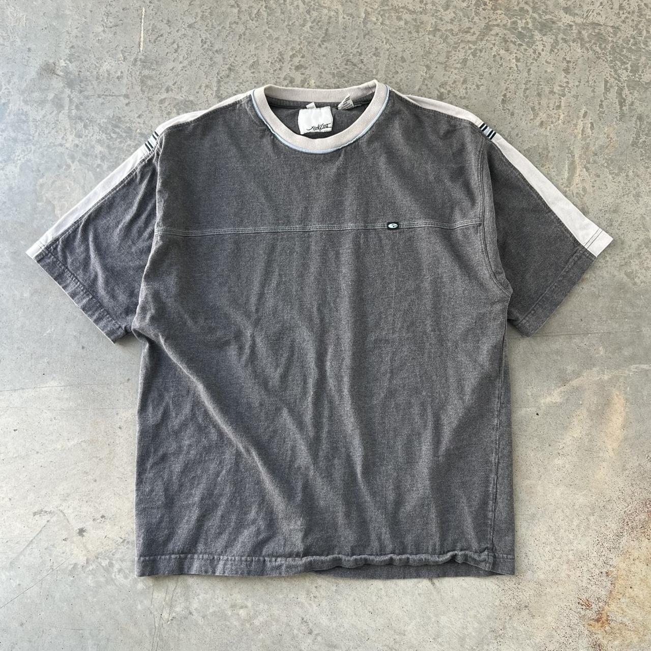 Vintage Point Zero Shirt Y2K Skater Striped... | Depop