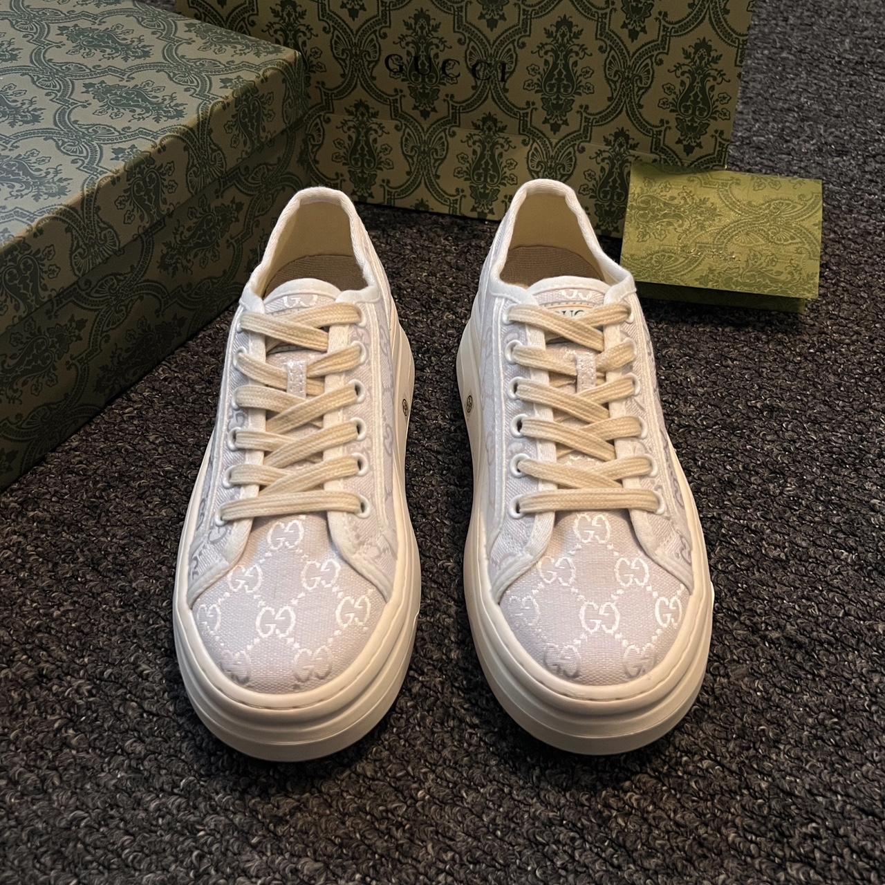 Gucci Tennis Sneakers Brand new made in Italy eu38... - Depop