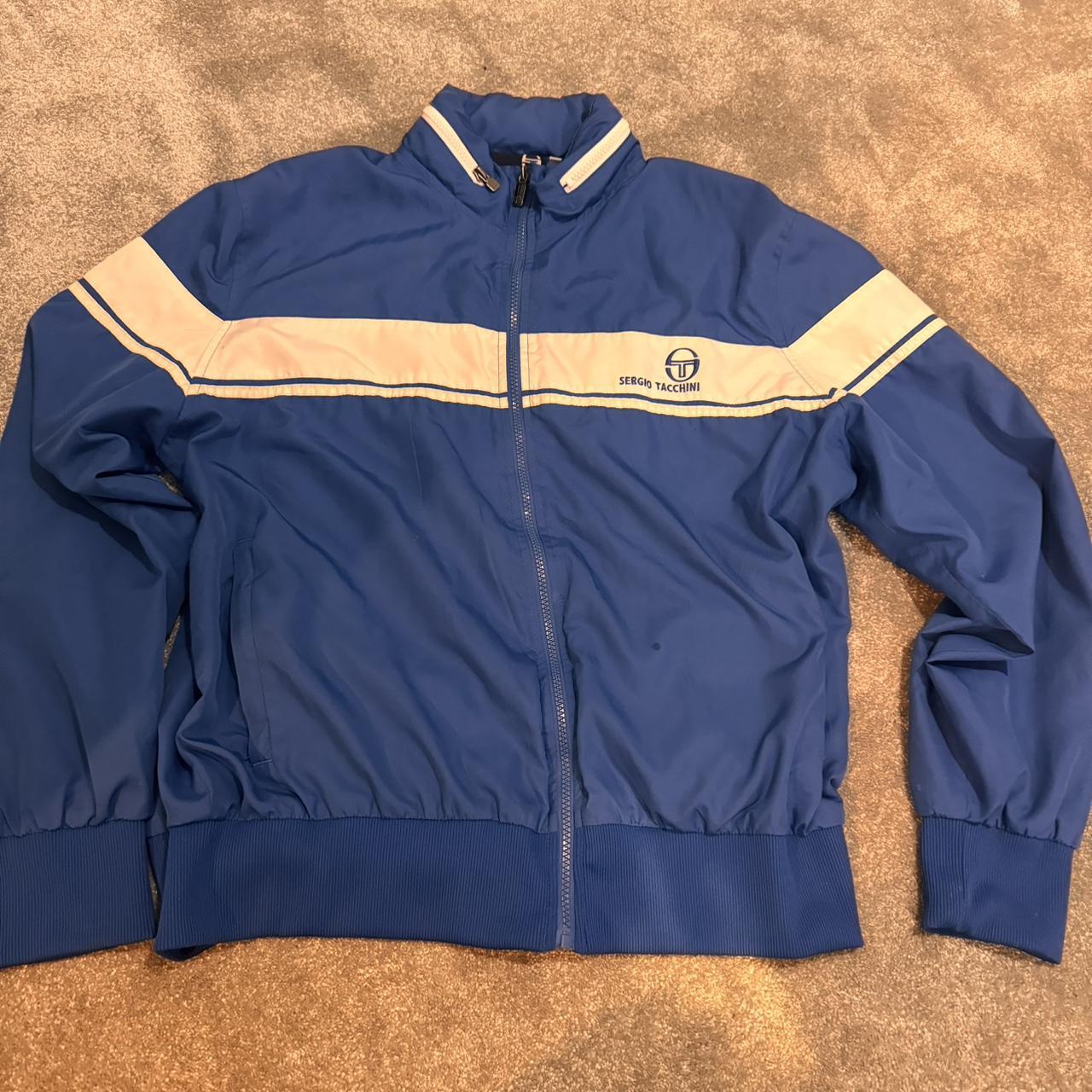Retro Sergio tacchini shell jacket Old school XL - Depop