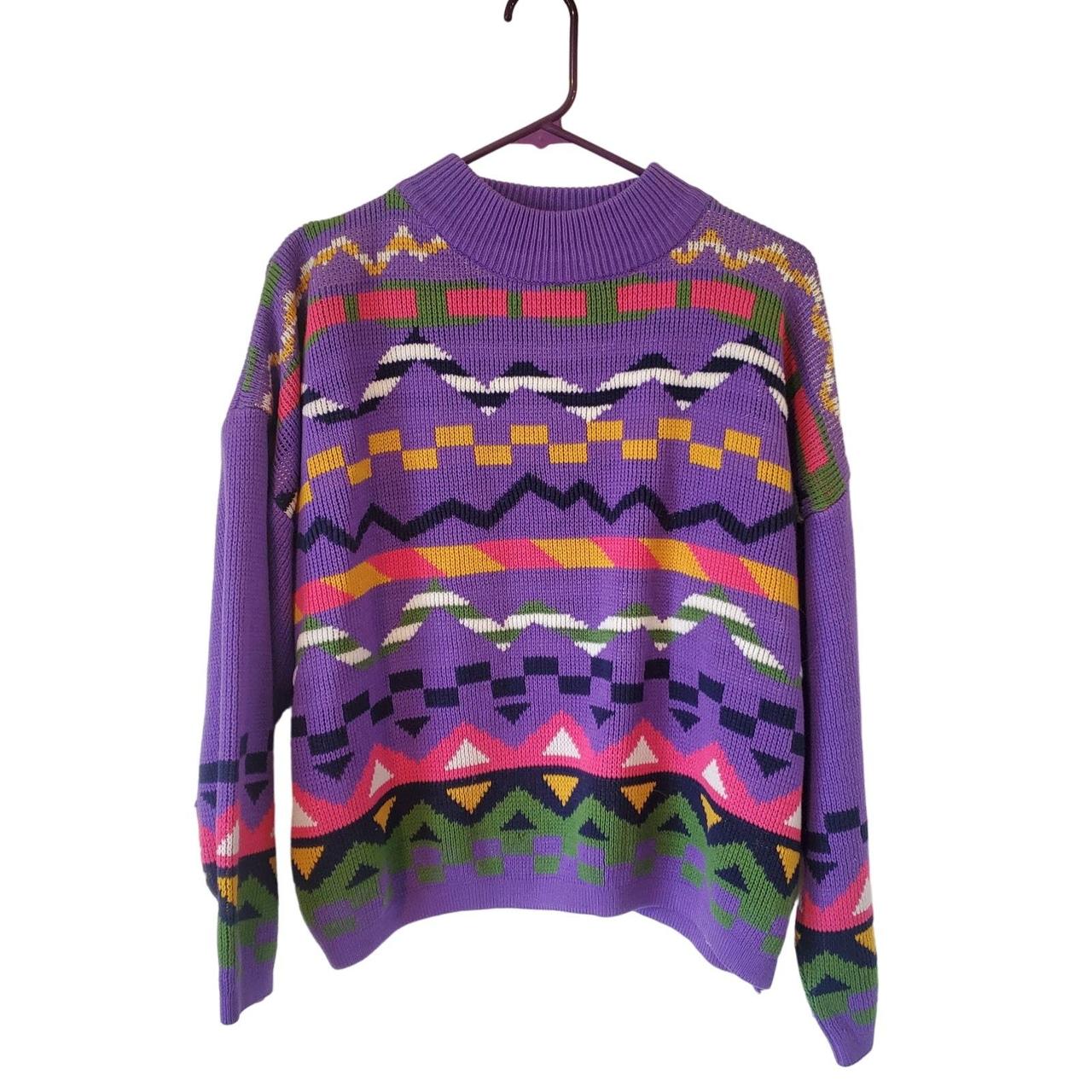 Vintage 80's Gitano Womens Knit Sweater Plus Size... | Depop