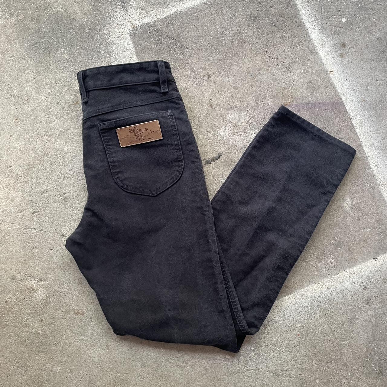 R.M. Williams black denim jeans. Measures 32x30,... - Depop