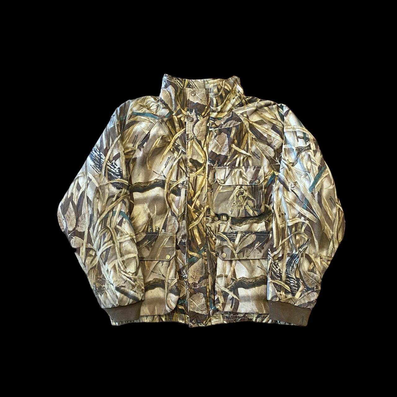Ducks unlimited Camo jacket Inner fleeced Pit to... - Depop