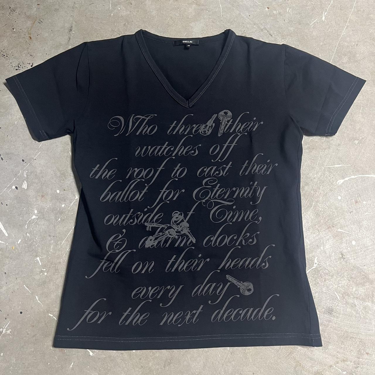 Shellac gothic poem t shirt Super cool Japanese... - Depop