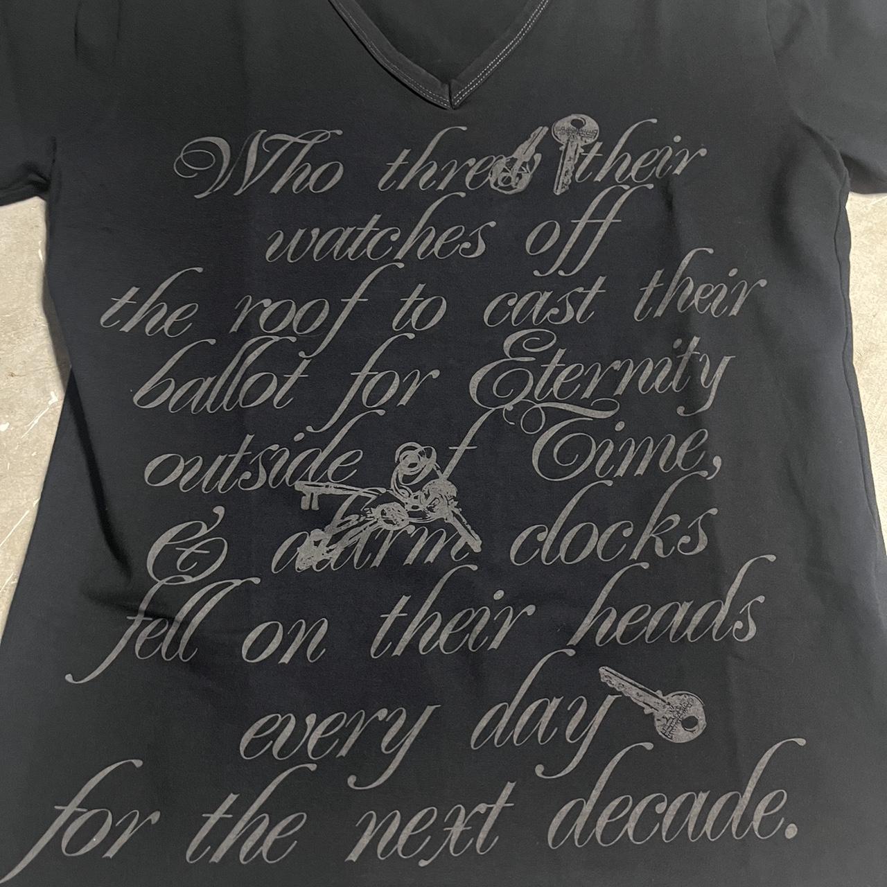 Shellac gothic poem t shirt Super cool Japanese... - Depop