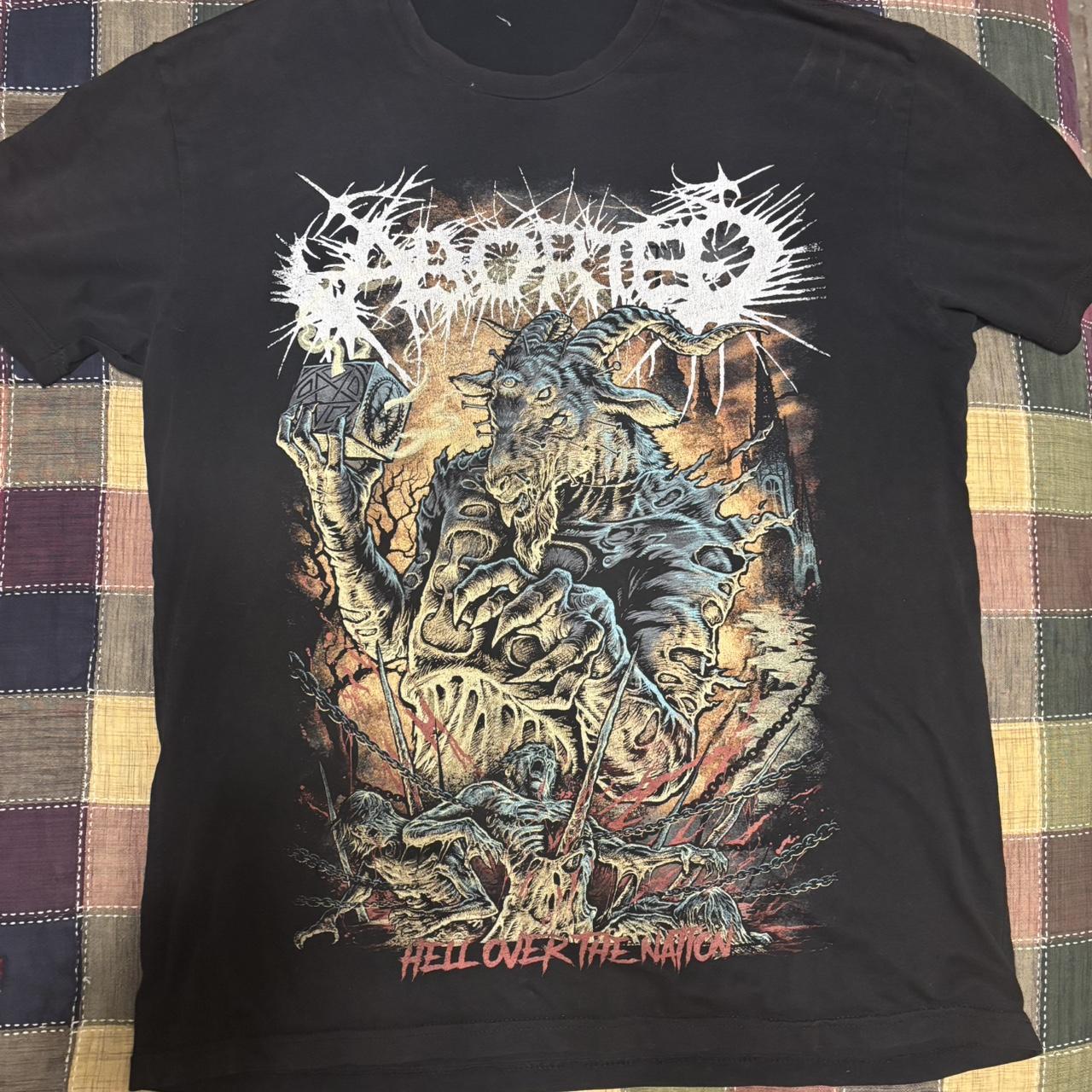 Vantage Aborted hard rock band shirt #emo #goth - Depop