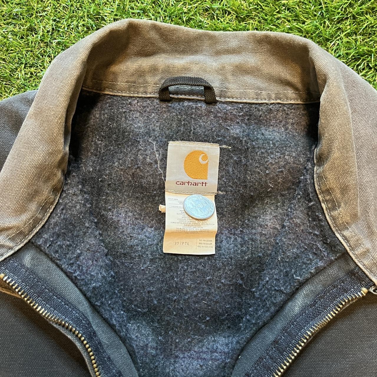 Vintage 90s blanket lined Carhartt J97 PTL Detroit... - Depop