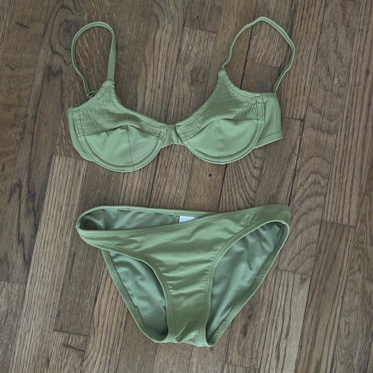 stunning sage green swimmer from target. top and... - Depop