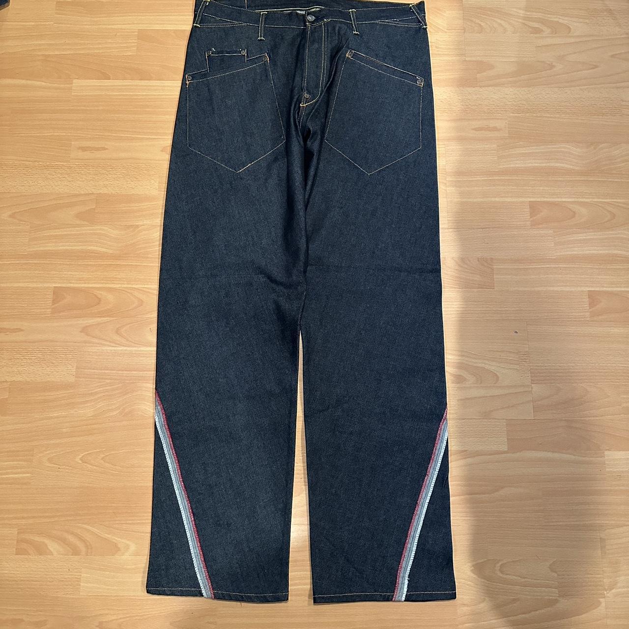 EVISU BAGGY JEANS cool evisus nice baggy fit cool... - Depop