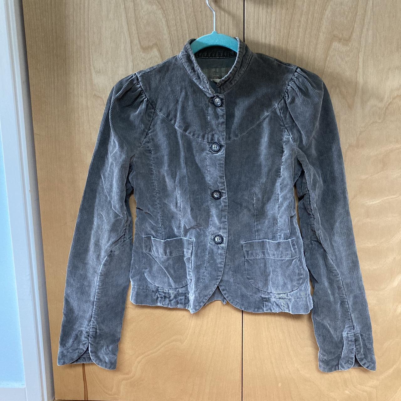 French Connection Women's Brown and Green Jacket | Depop