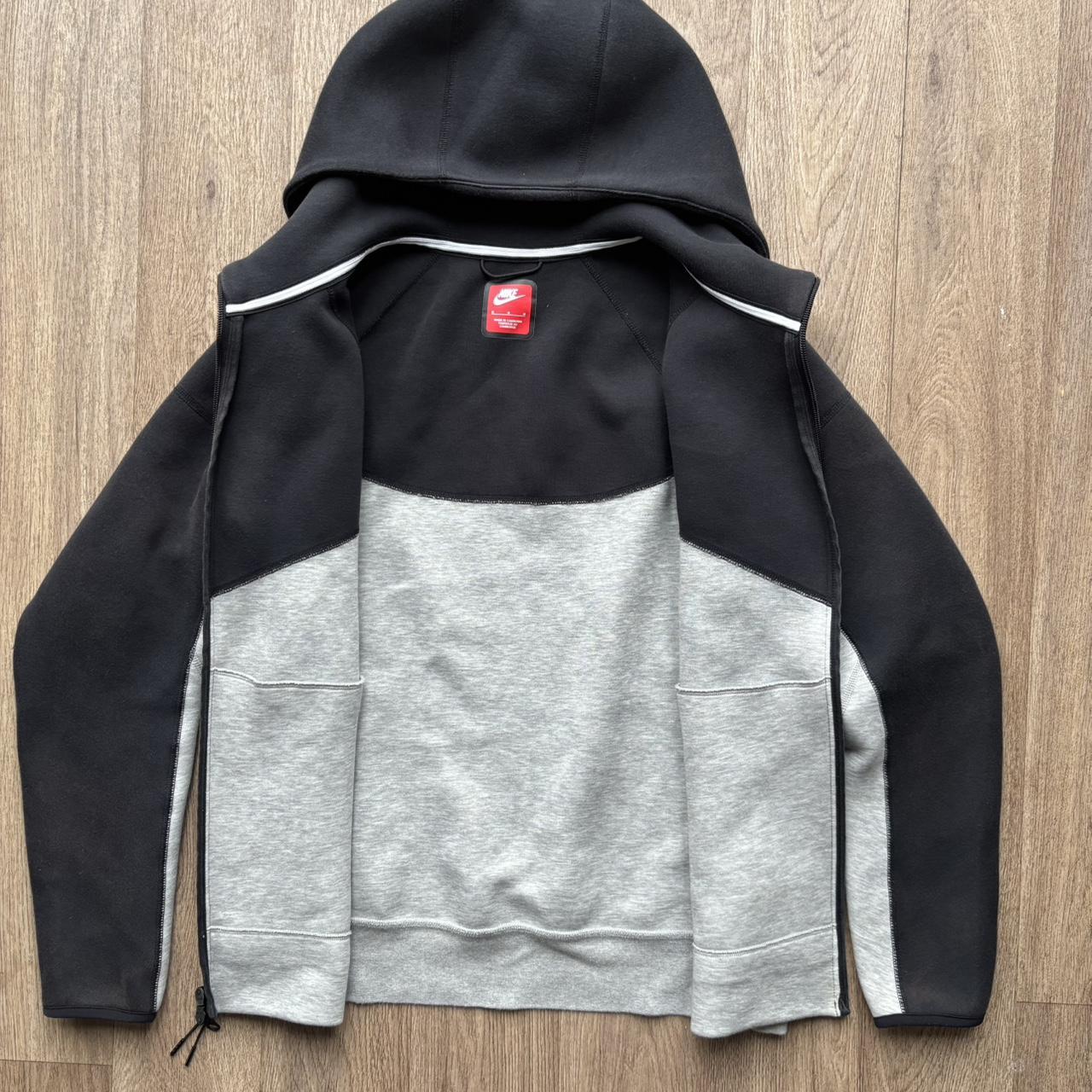 Black and grey new season tech fleece Only worn a... | Depop