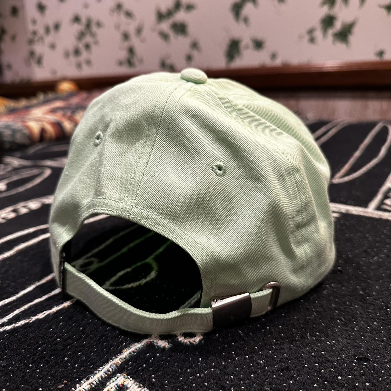 mint green volcom hat in great condition, color... - Depop