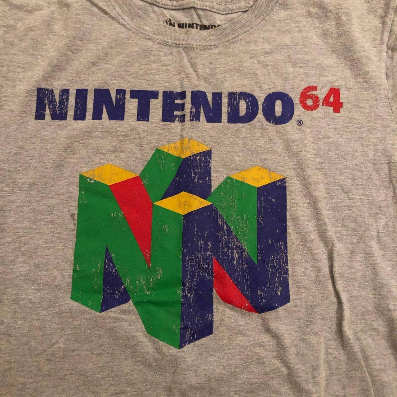 Nintendo Men's Grey T-shirt | Depop