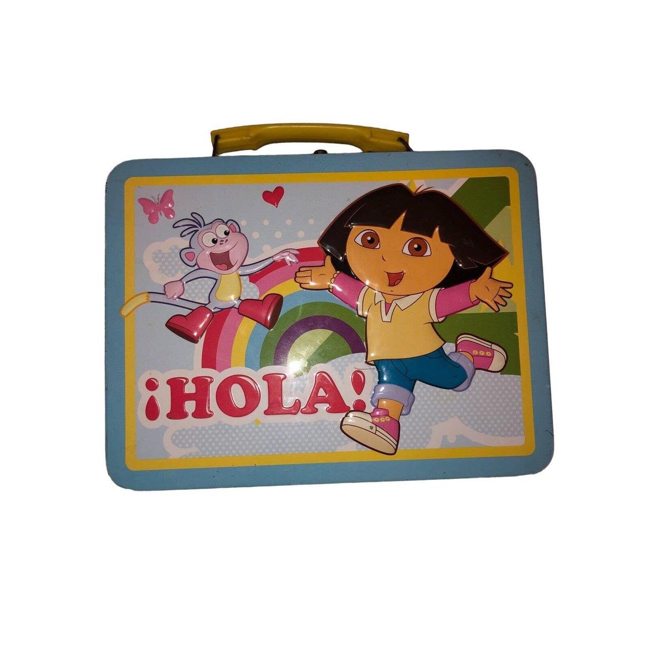 DORA THE EXPLORER TIN LUNCH BOX. See pics for signs... - Depop