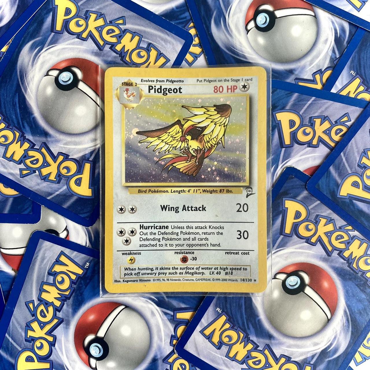 Pidgeot - Holo Rare Pokémon card 14/130 Base set 2... - Depop