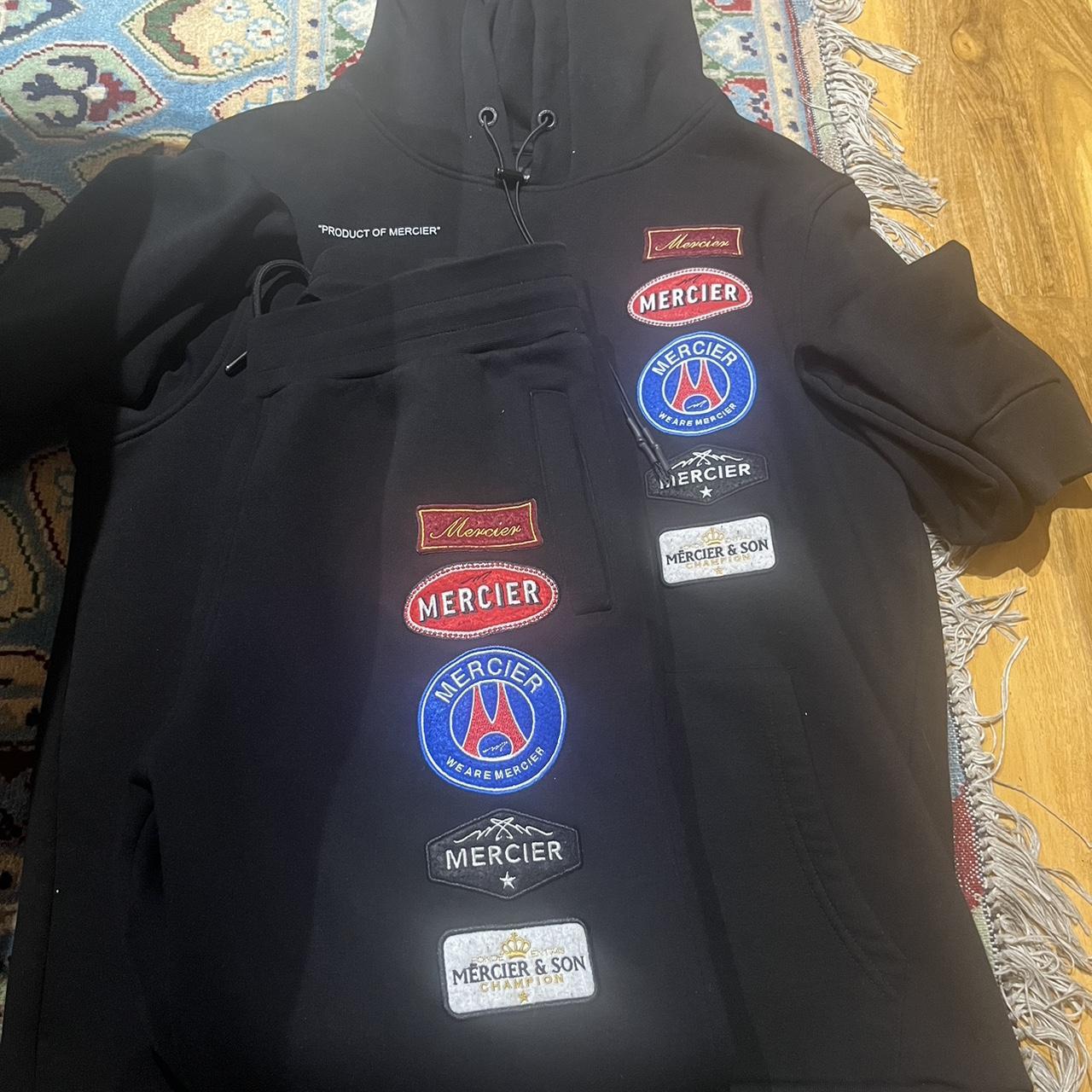 Mercier men’s tracksuit. Hoodie is size L but can... - Depop