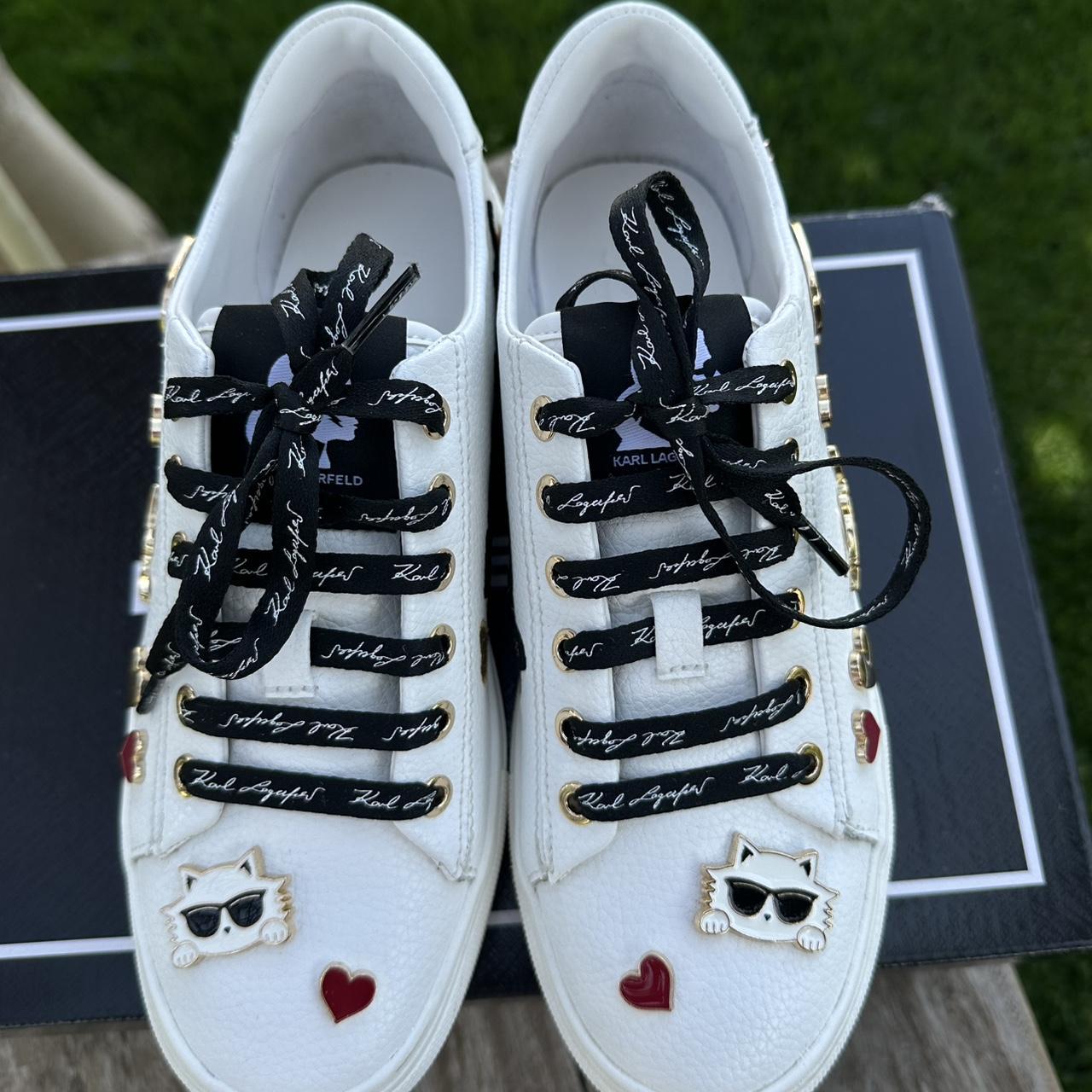 Karl Lagerfeld Paris CATE PINS LACE UP SNEAKER💝 - I... | Depop
