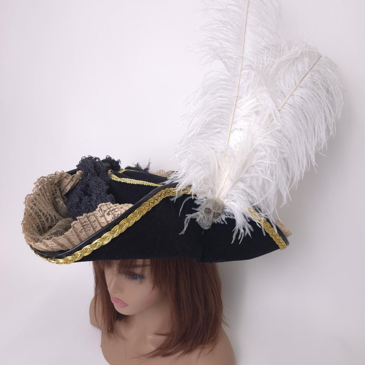 Custom leather pirate hat. Suitable for small heads... - Depop