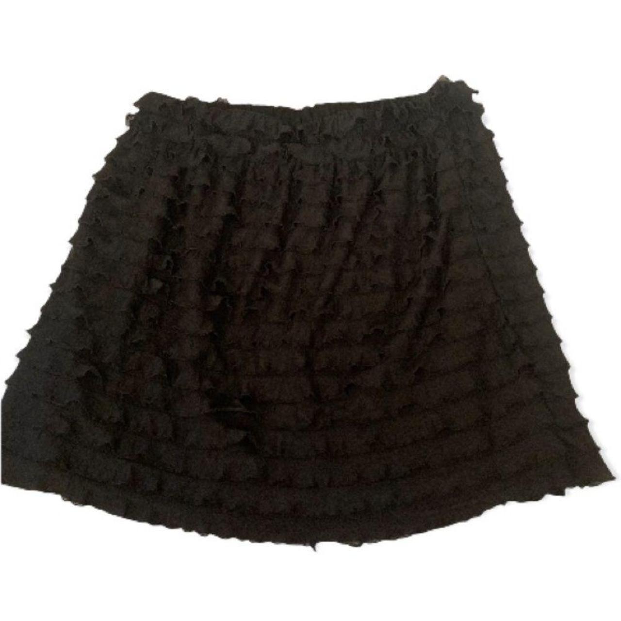 Black ruffle skirt Any questions please let me know - Depop