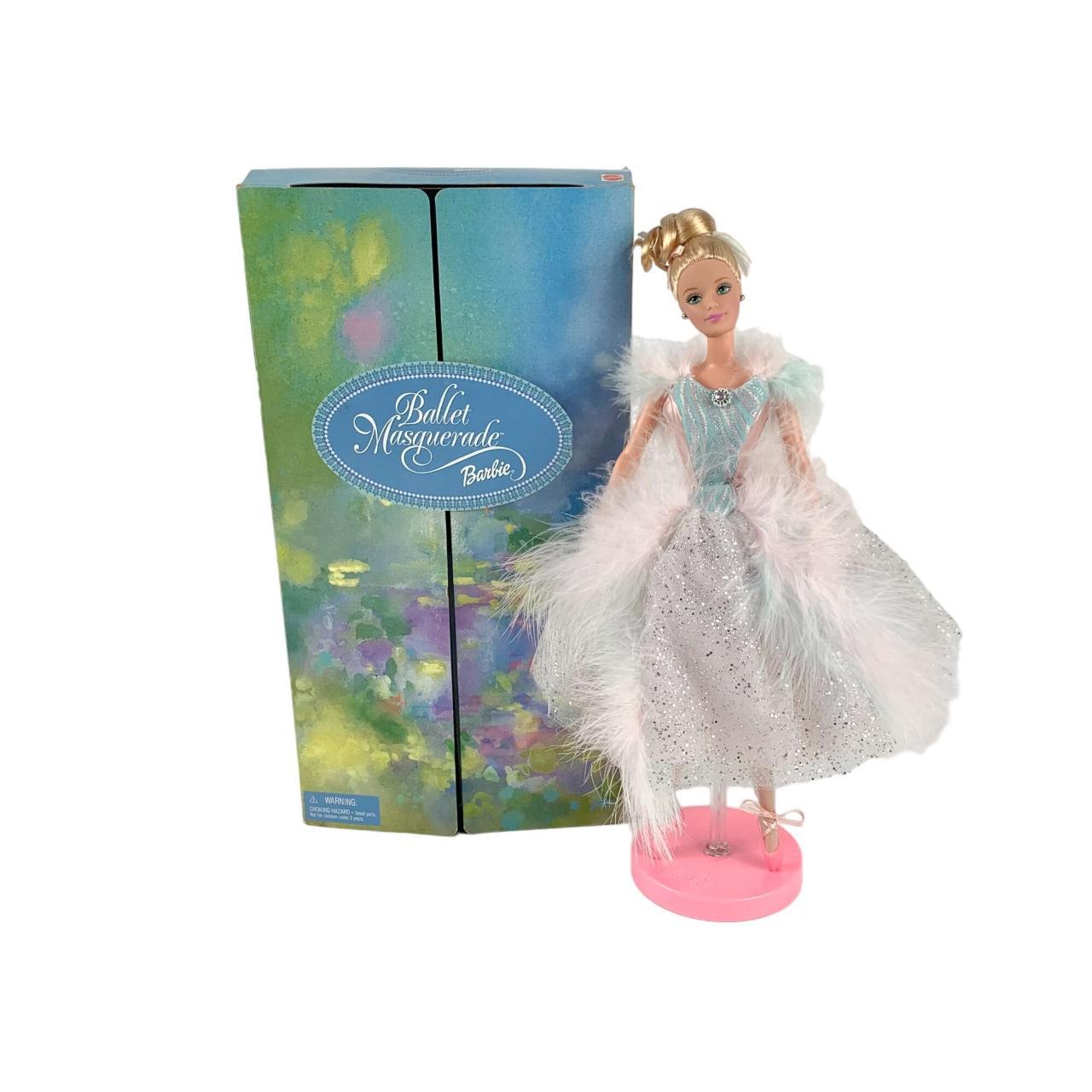 Ballet Masquerade Barbie in Box w Stand 2000 Vintage... - Depop