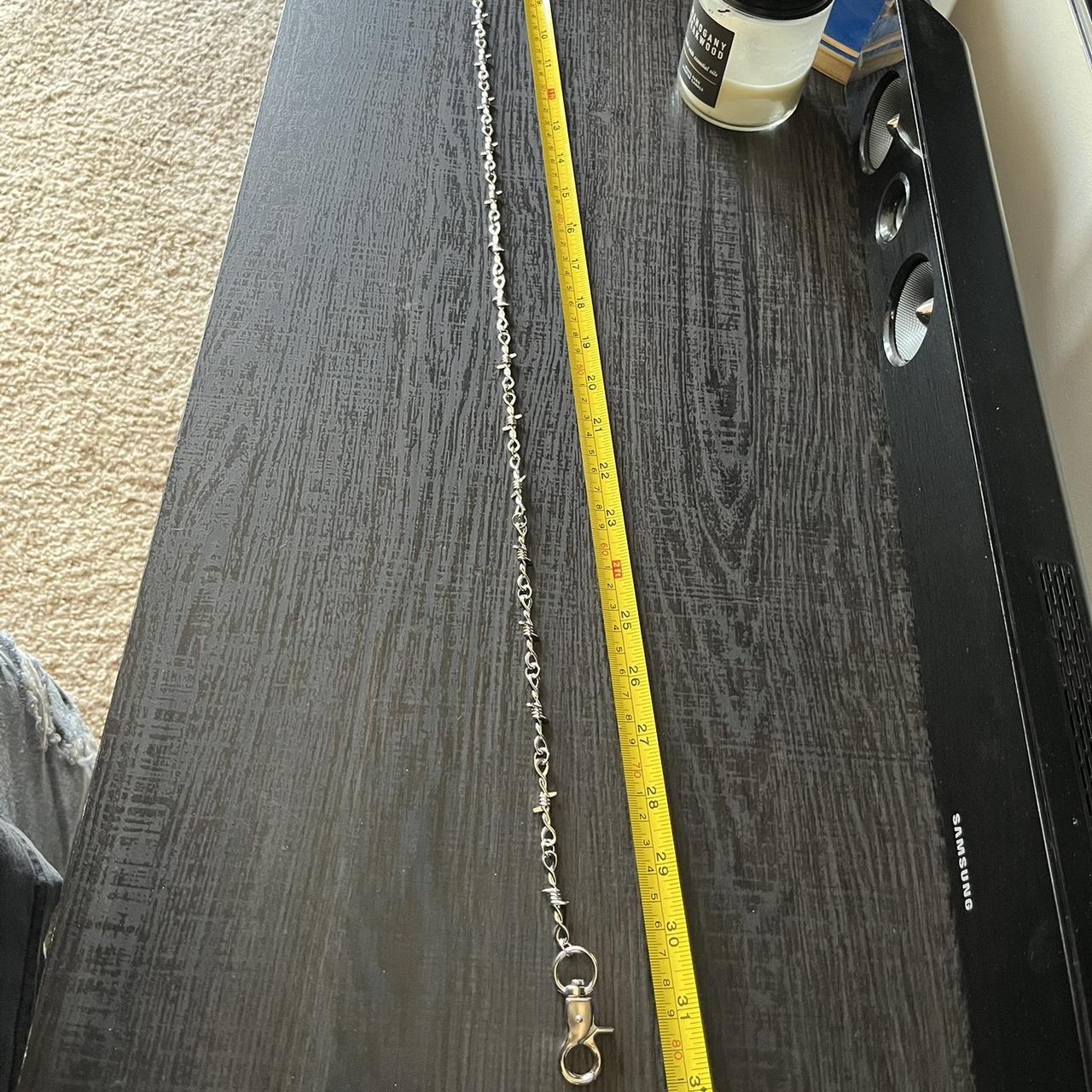 Stainless steel barbed wire belt loop chain Super... | Depop