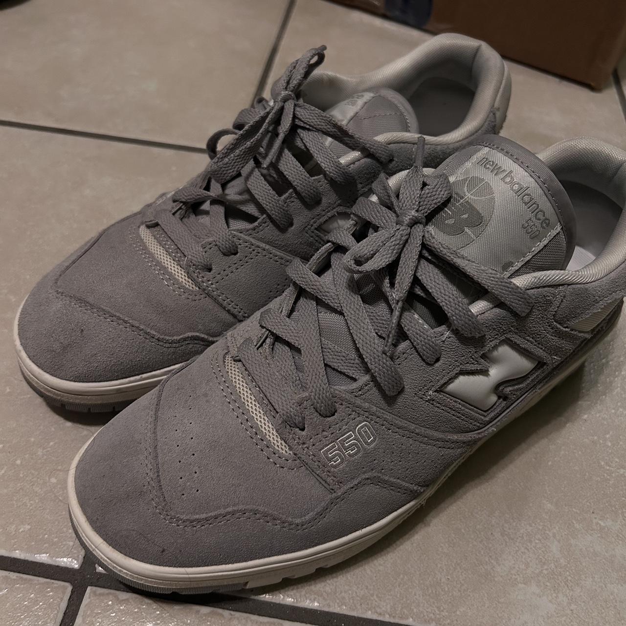 GREY NEW BALANCE 550 - 11 size - Depop